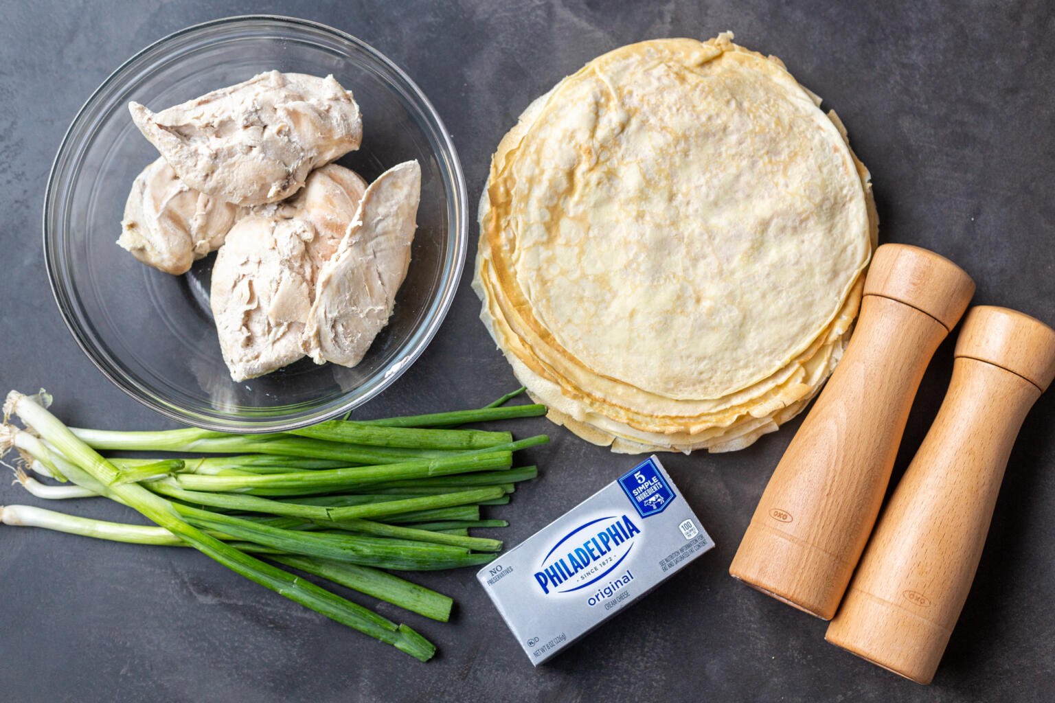 Chicken Crepe Pockets Recipe - Momsdish