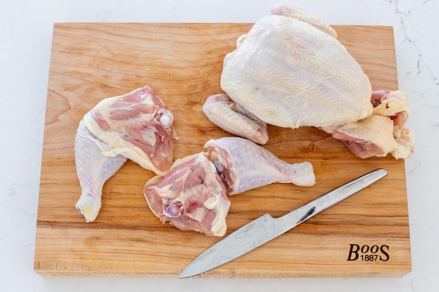How to Cut Up a Whole Chicken - Momsdish