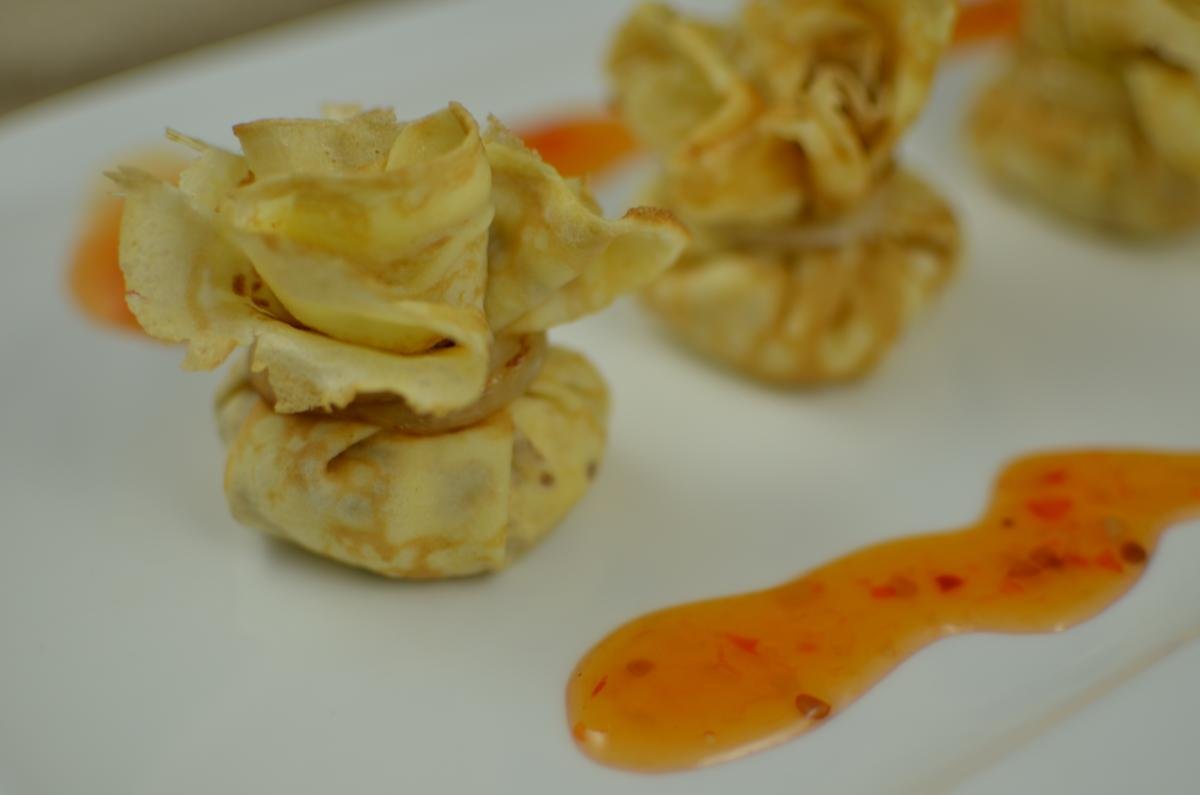 Stuffed Chicken Crepe Pockets - Momsdish