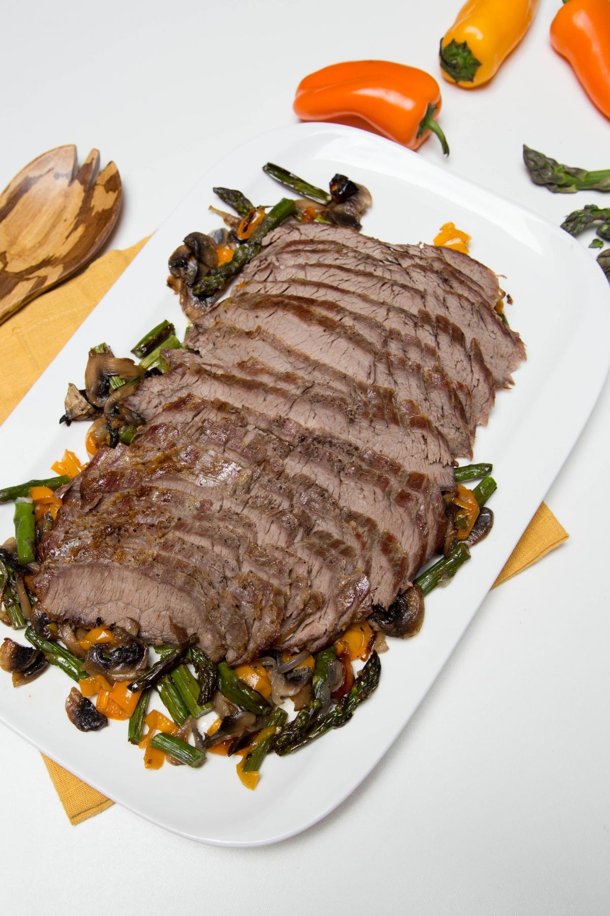Baked Steak With Vegetables Momsdish