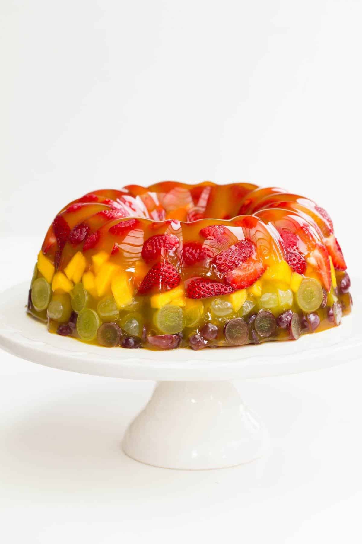 Jello Fruit Cake Dessert Momsdish Jello Fruit Cake Dessert Momsdish