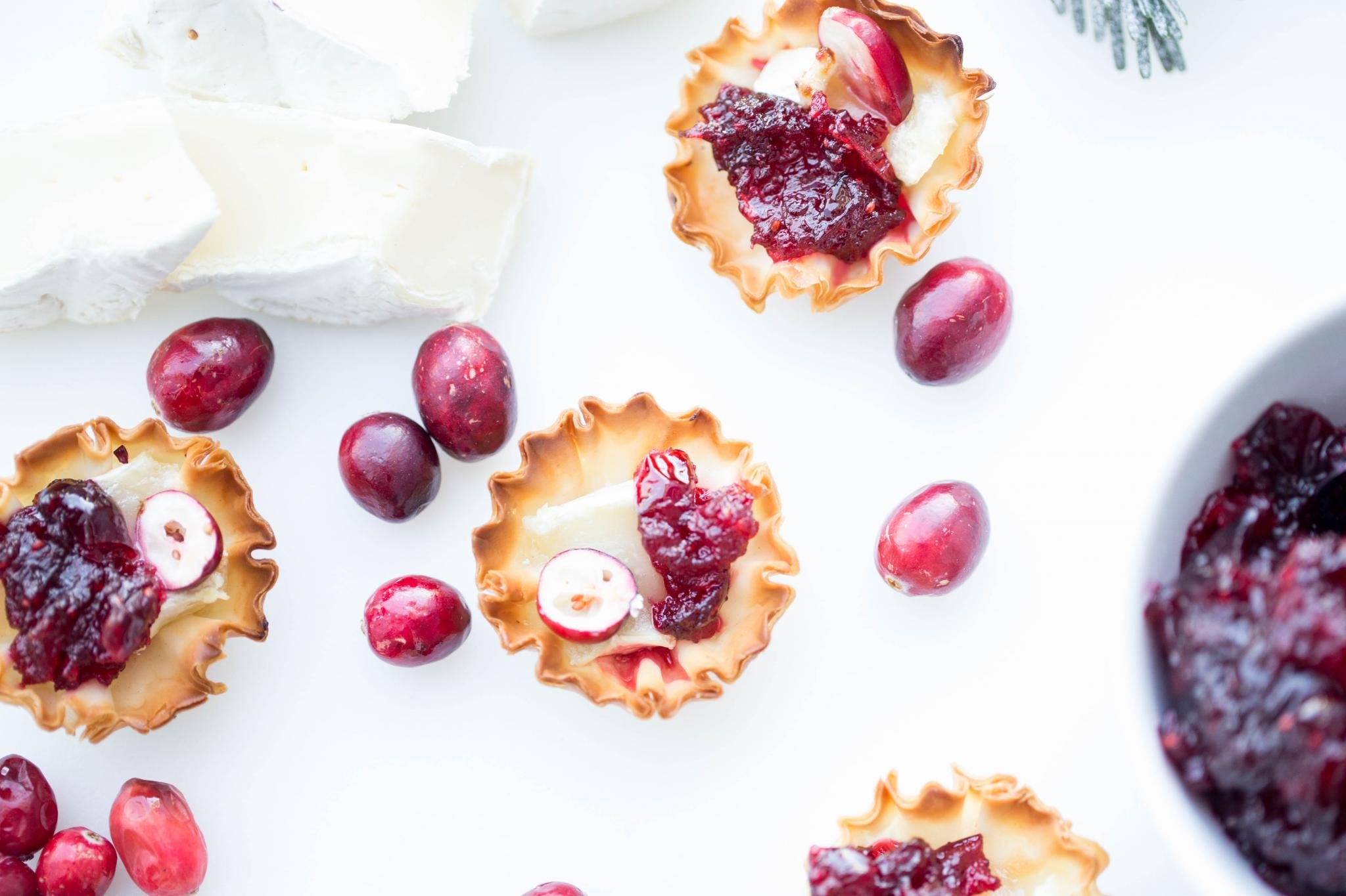 Brie and Cranberry Bites Recipe - Momsdish