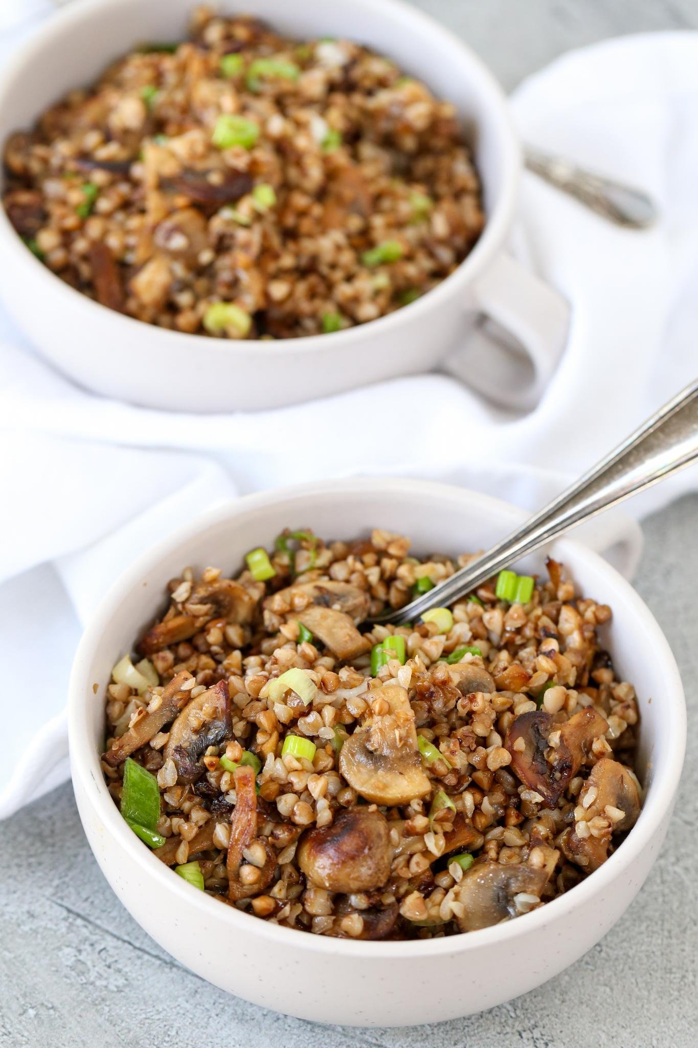 Buckwheat with Mushrooms - Momsdish