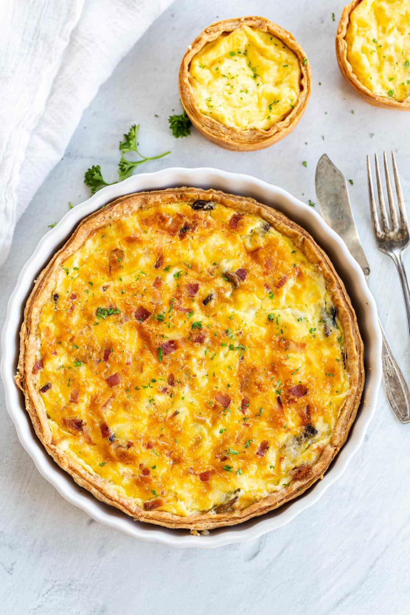 Easy Breakfast Quiche Momsdish Easy Breakfast Quiche Momsdish