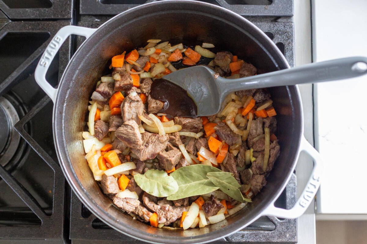 Braised Potatoes with Beef - Momsdish