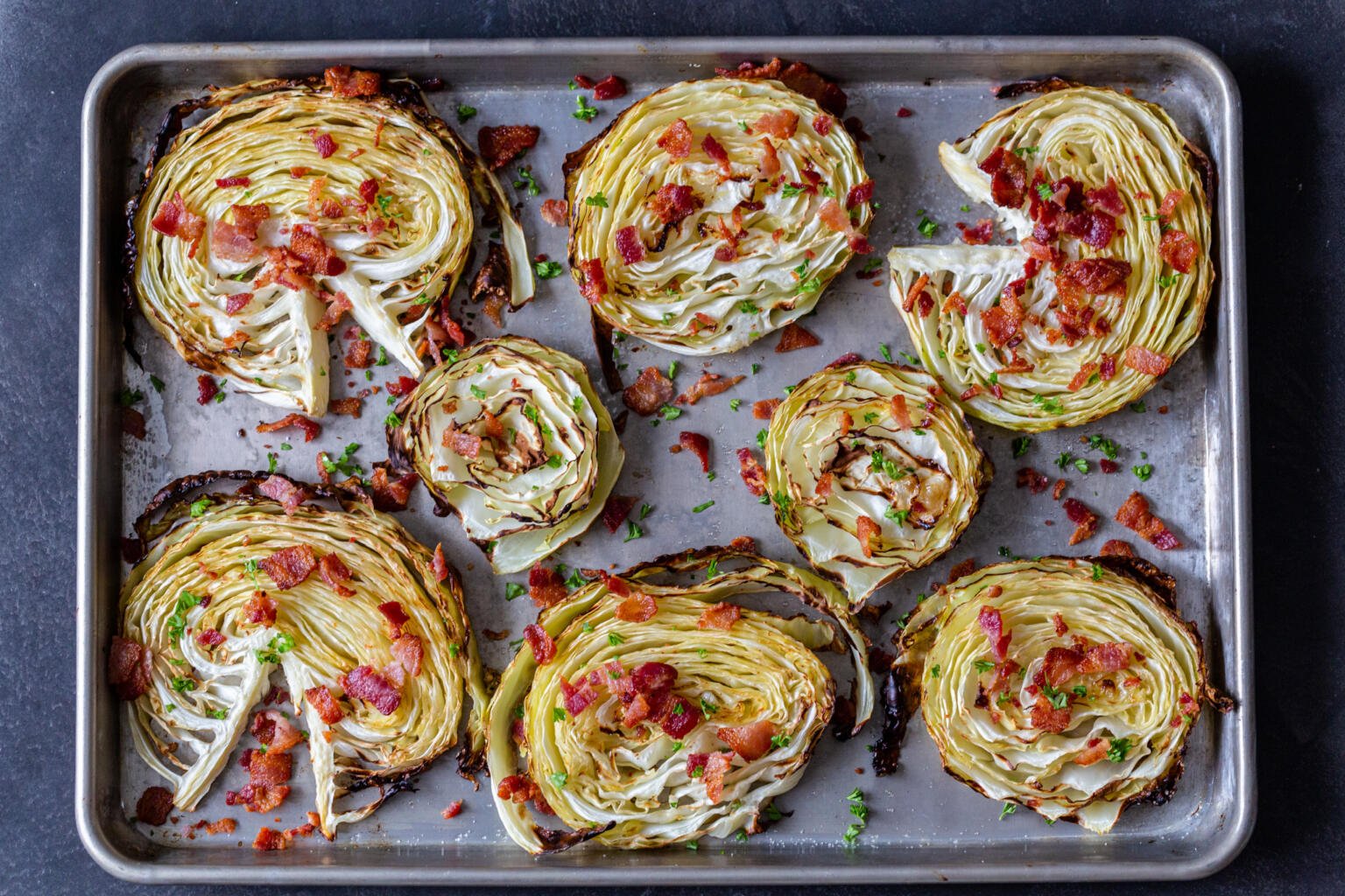 Crispy Roasted Cabbage Steaks - Momsdish