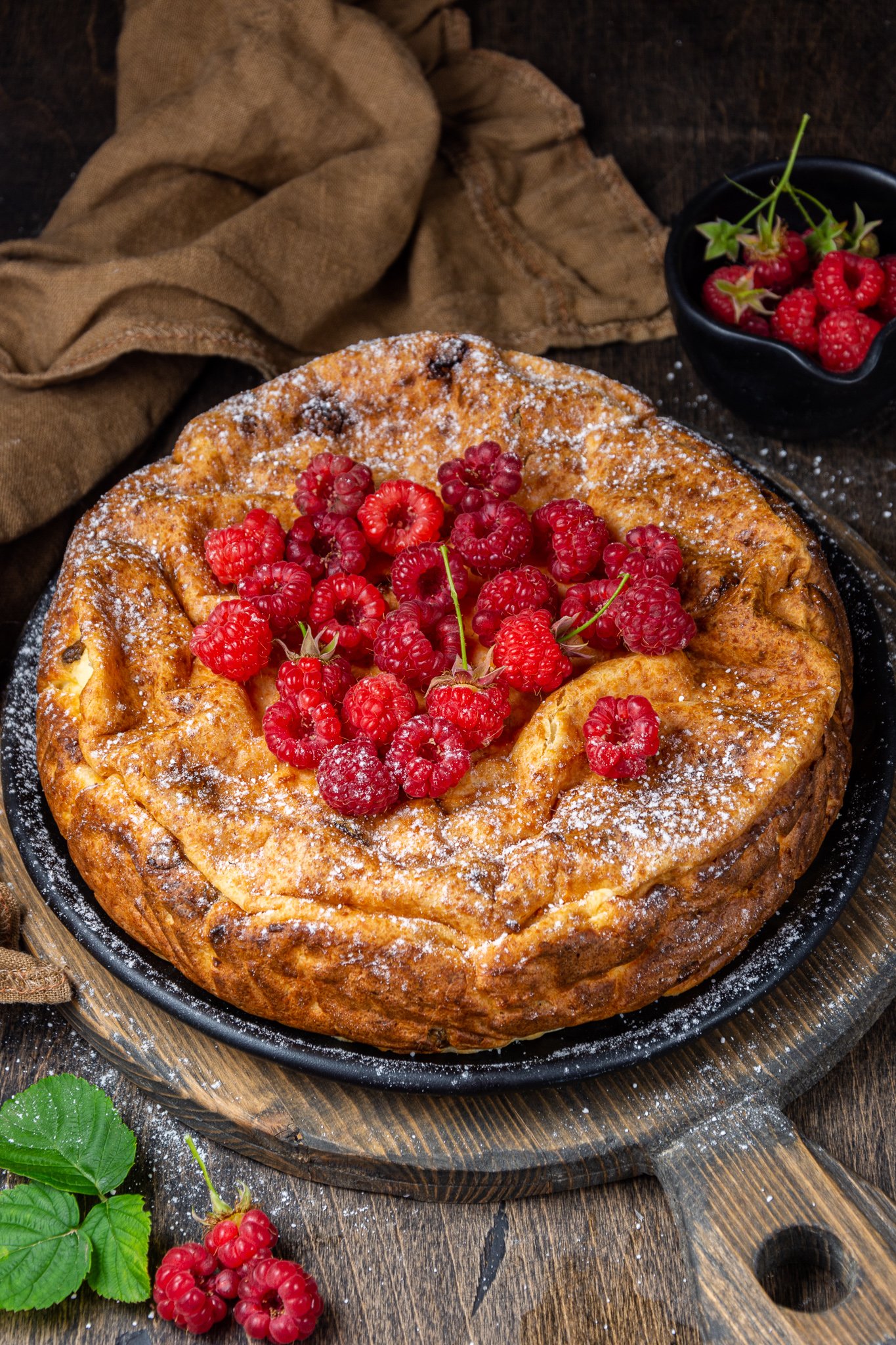 Farmer's Cheese Cake with Raisins (Zapekanka) - Momsdish