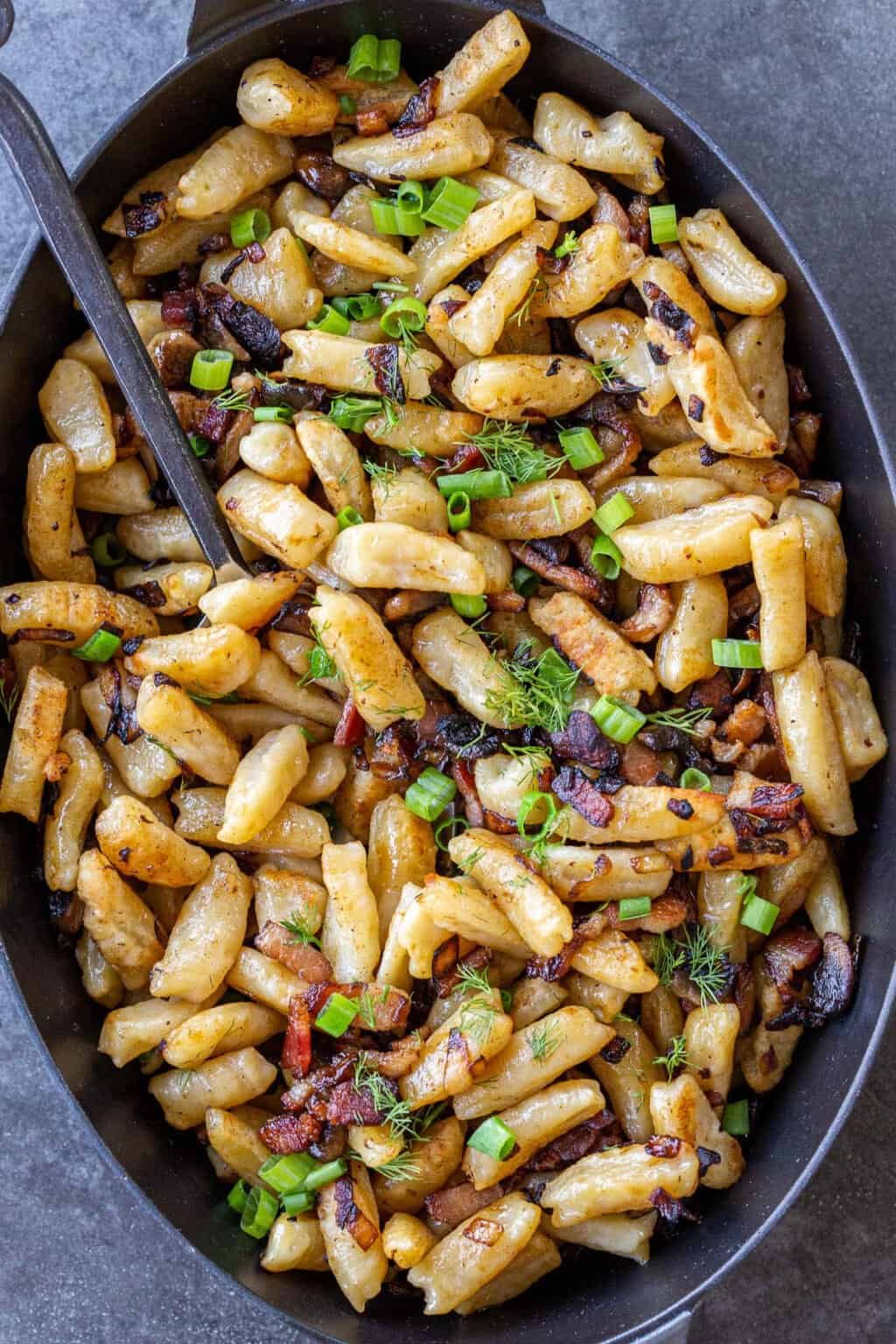 Halushki Recipe (Traditional Ukrainian Dumplings) - Momsdish