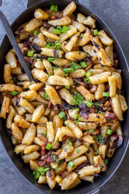 Halushki Recipe (Traditional Ukrainian Dumplings) - Momsdish