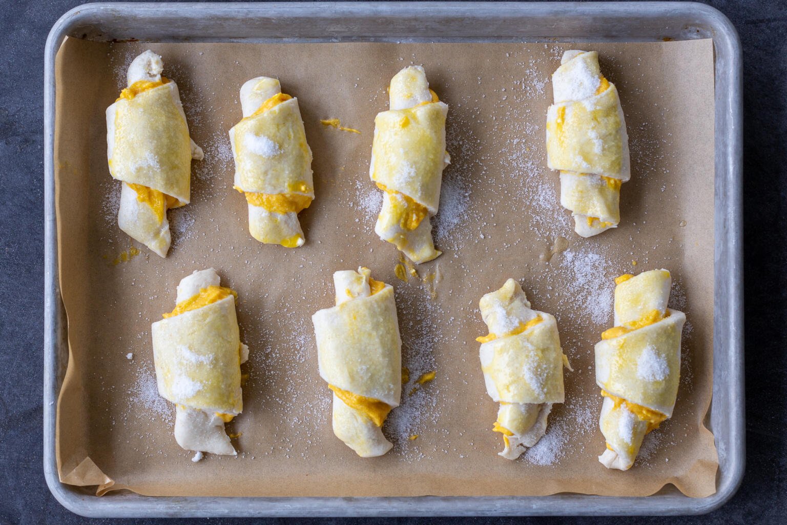 Pumpkin Croissants (4 Ingredients) - Momsdish