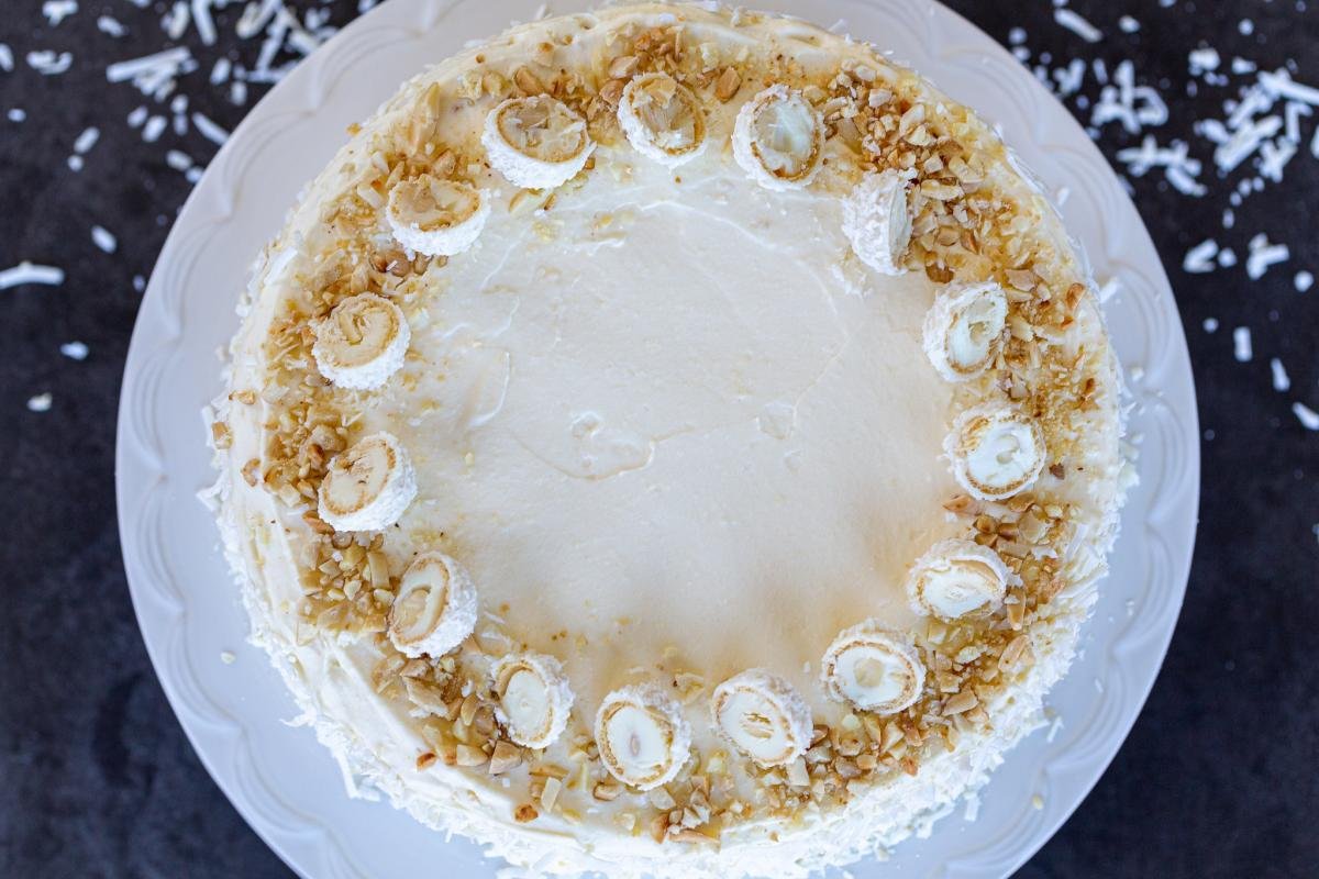 Ferrero Raffaello Cake Recipe - Momsdish