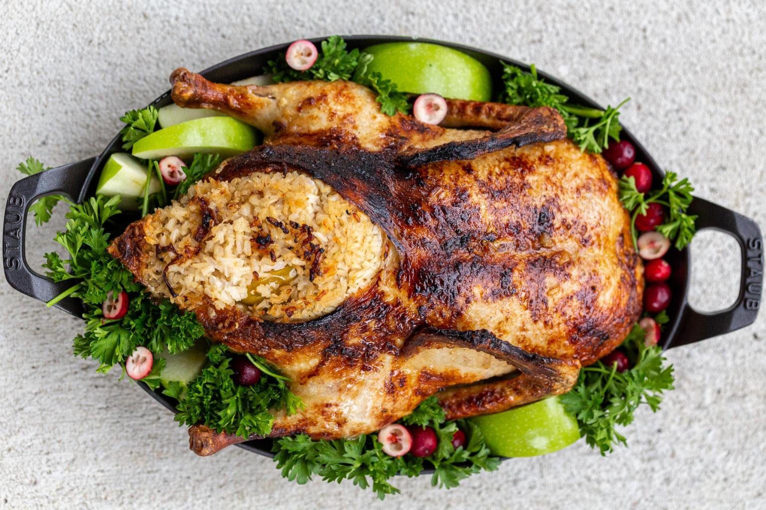 Roasted Stuffed Duck Recipe - Momsdish