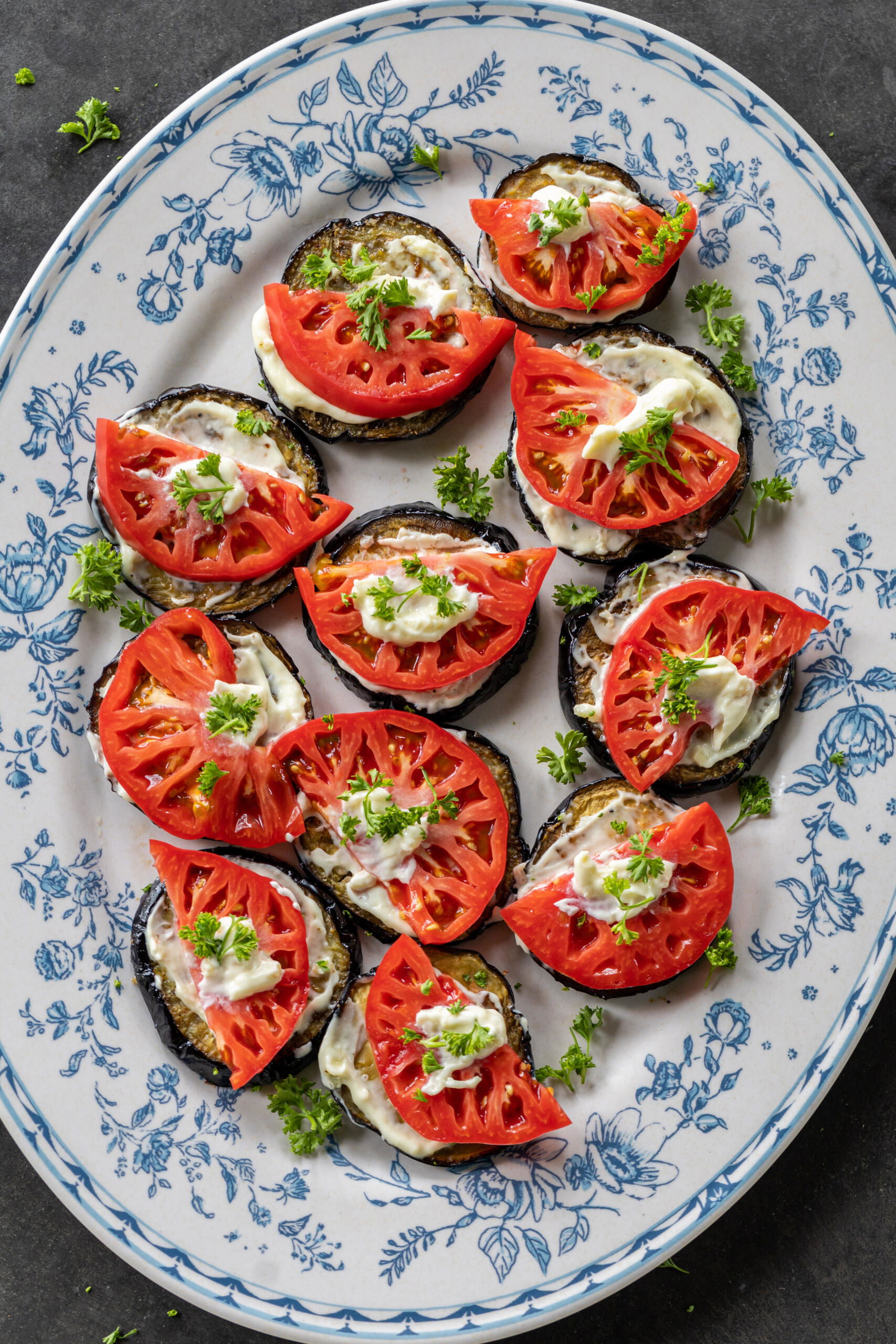 Eggplant Appetizer with Tomato - Momsdish