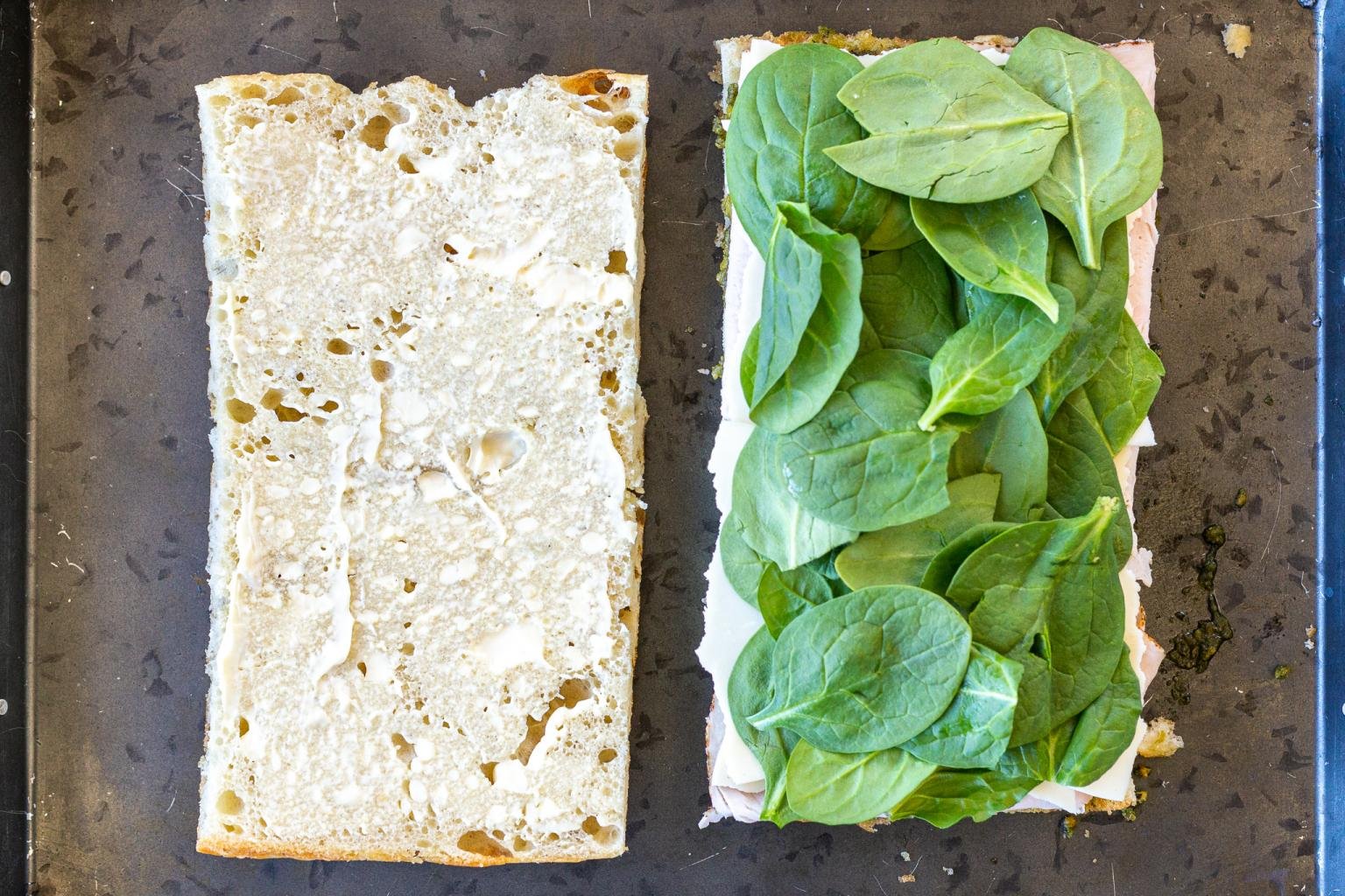 Turkey Focaccia Sandwich Recipe - Momsdish