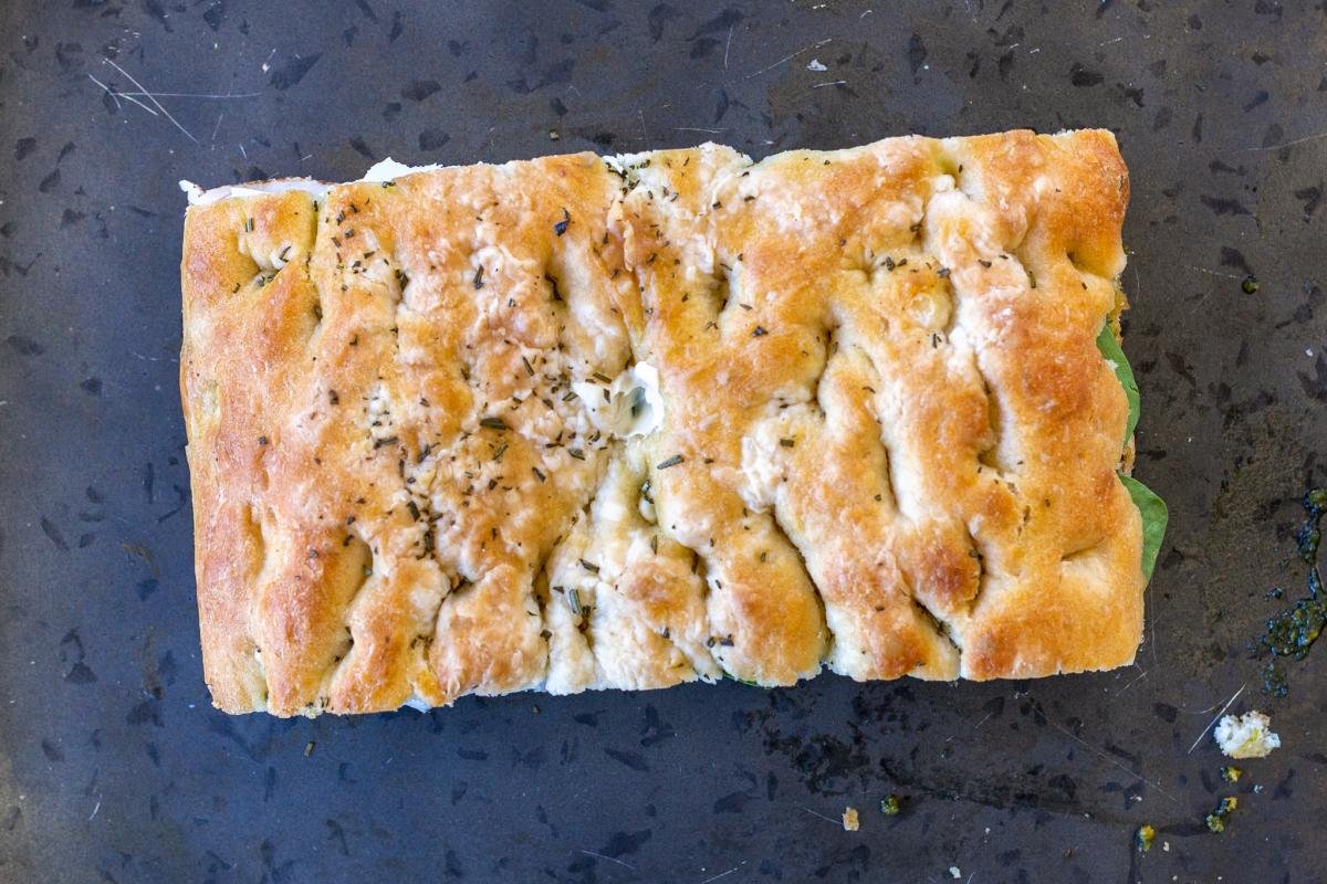 Turkey Focaccia Sandwich Recipe - Momsdish