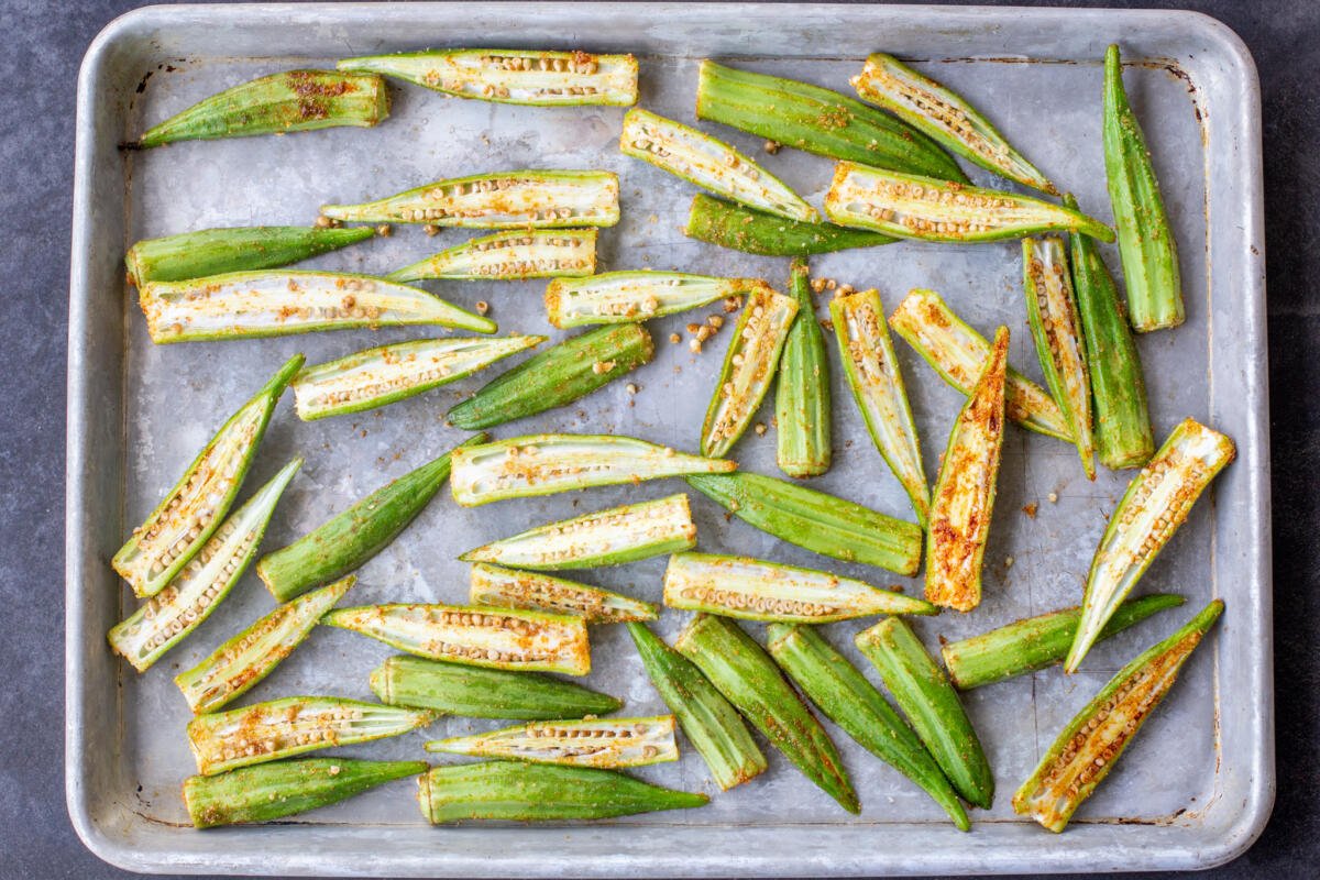 Roasted Okra (Only 4 Ingredients) - Momsdish