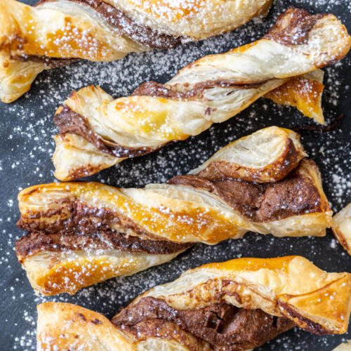 Puff Pastry Nutella Twists - Momsdish
