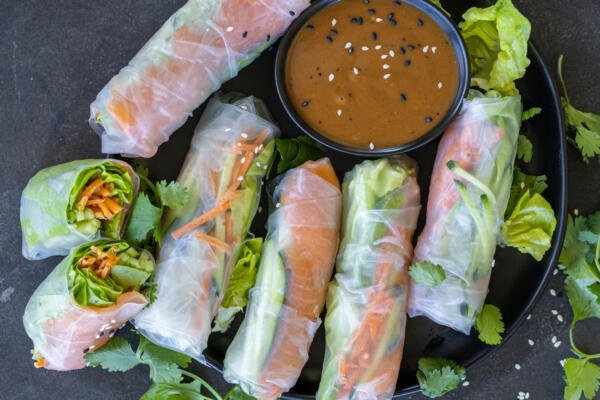 Spring Rolls With Salmon - Momsdish