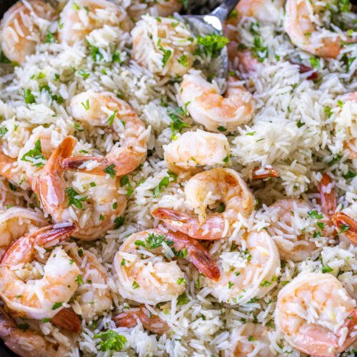 15 Minute Shrimp & Rice (One Pan) - Momsdish