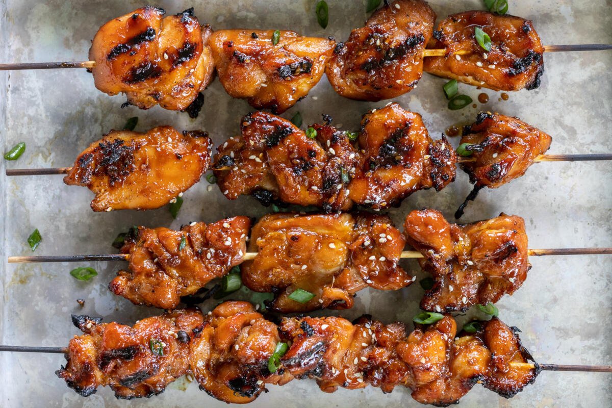 Teriyaki Chicken Skewers - Momsdish