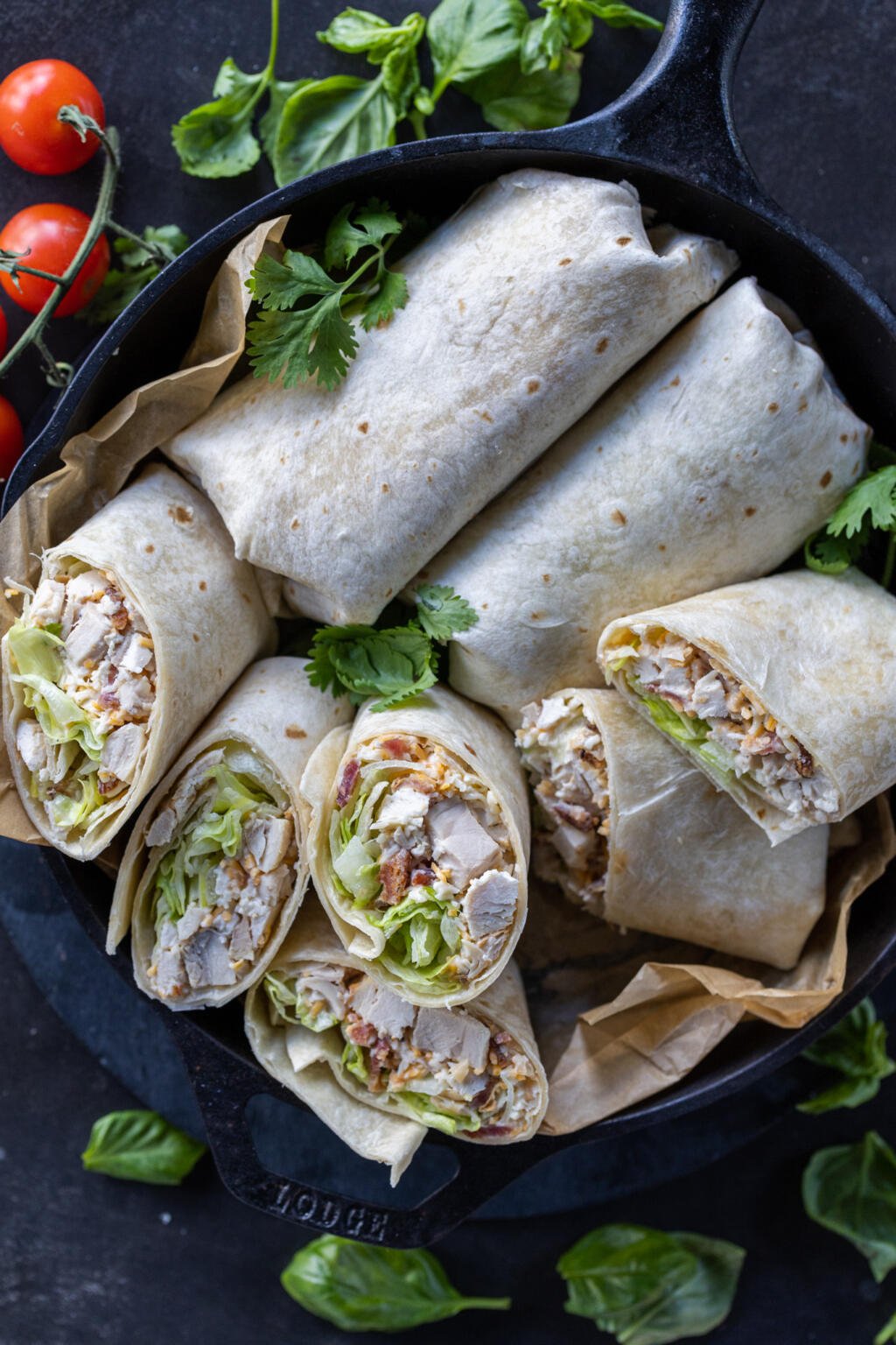 Chicken Ranch Wraps Recipe - Momsdish