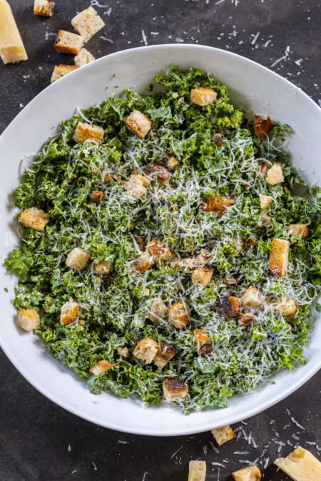 Kale Caesar Salad - Momsdish