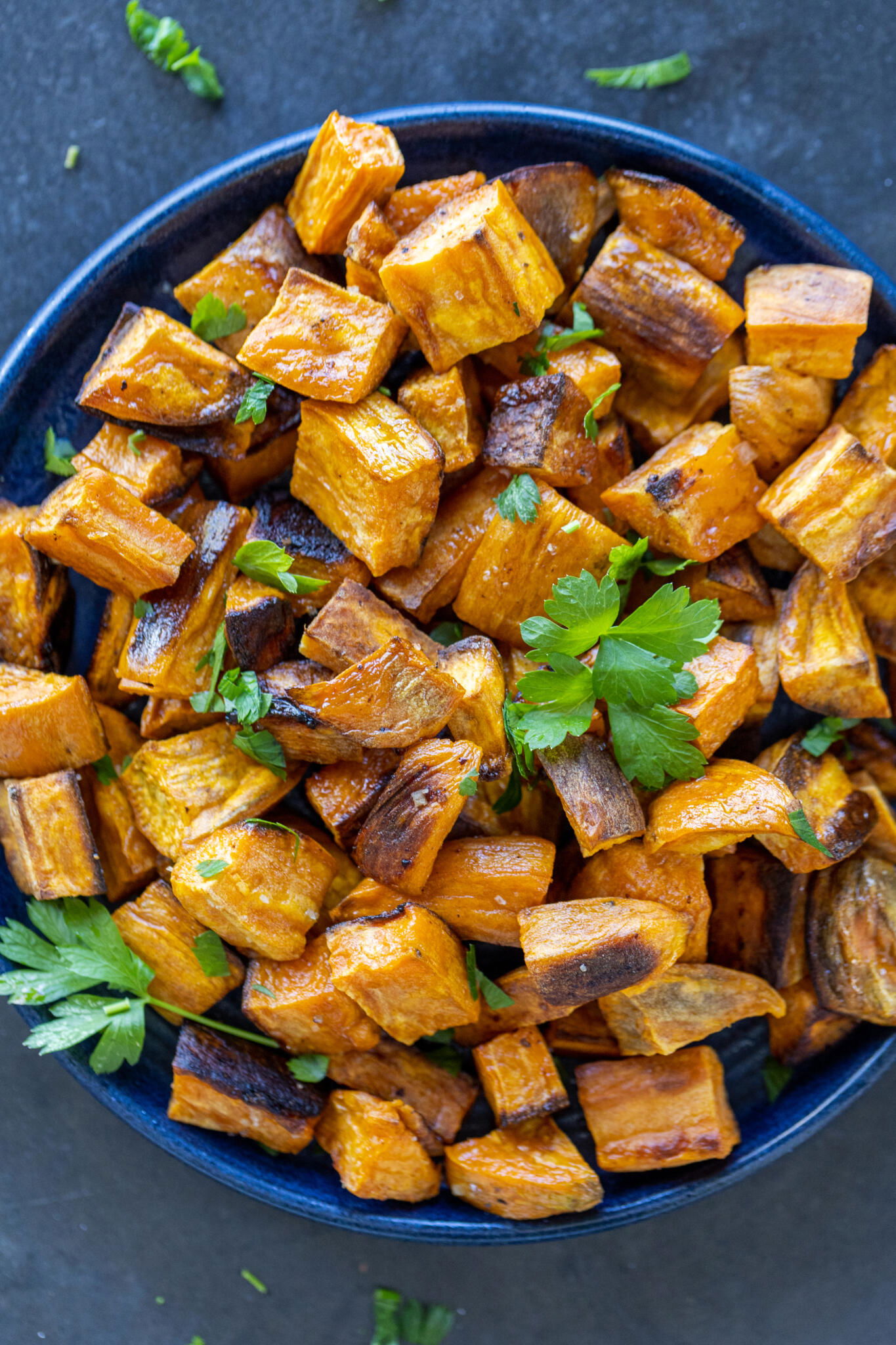 Roasted Cubed Sweet Potatoes - Momsdish