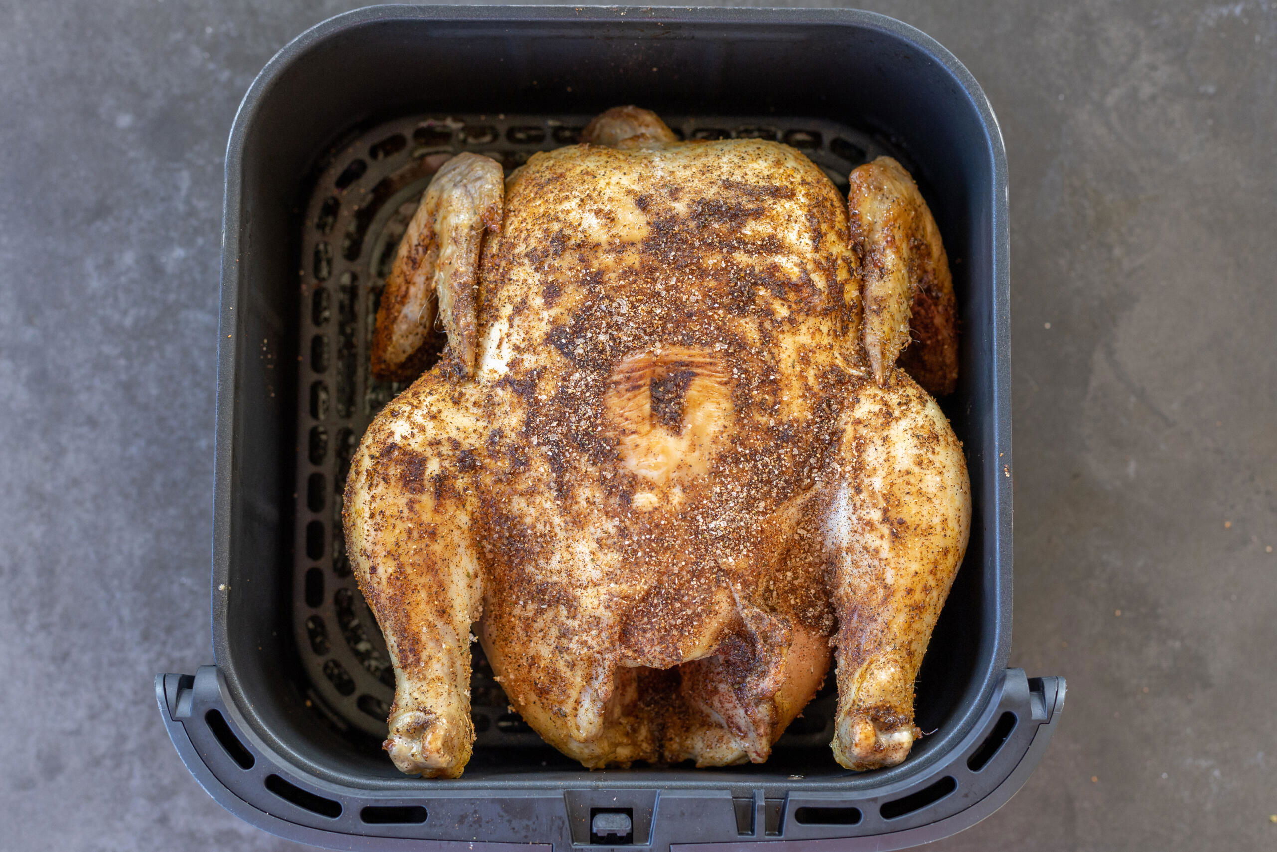 Air Fryer Whole Chicken (Extra Easy) - Momsdish